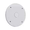 Commercial Electric 4 in. Round Blank Non-Metallic Weatherproof Cover ...