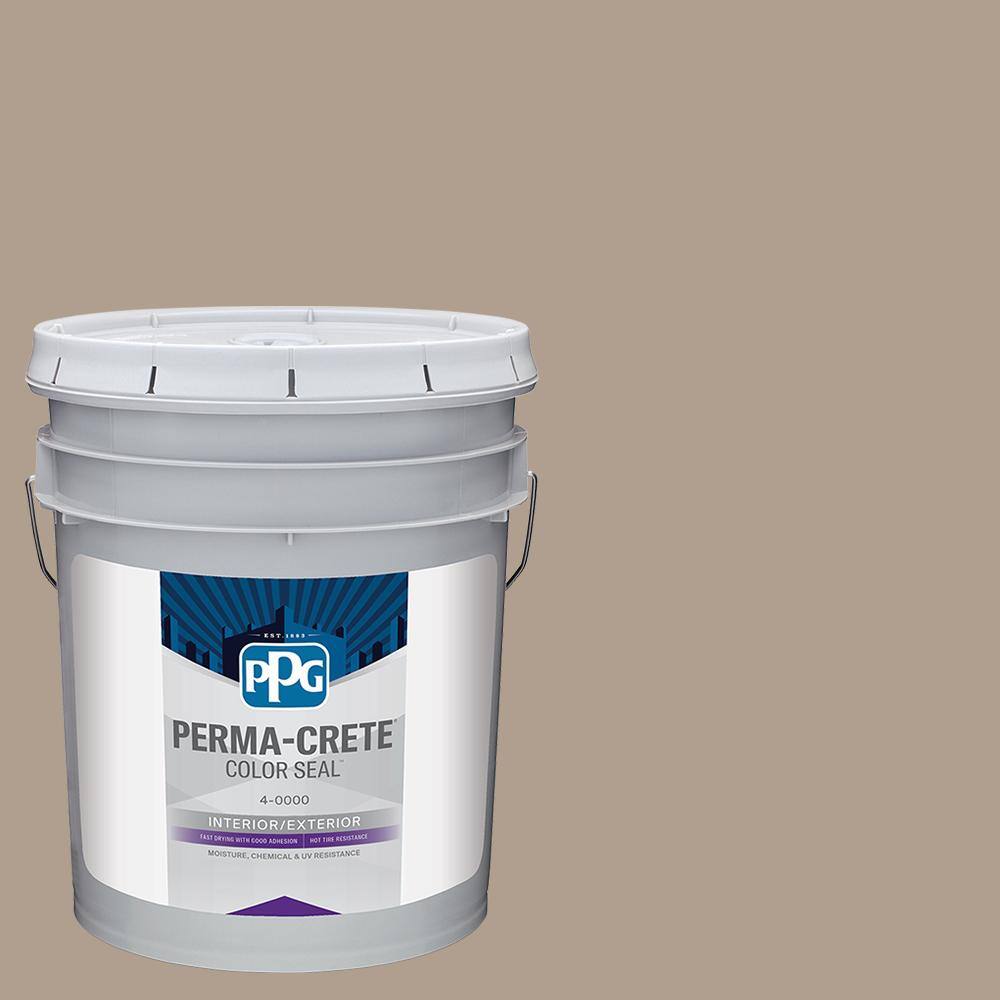 Perma-Crete Color Seal 5 gal. PPG1076-4 Cuppa Coffee Satin Interior ...