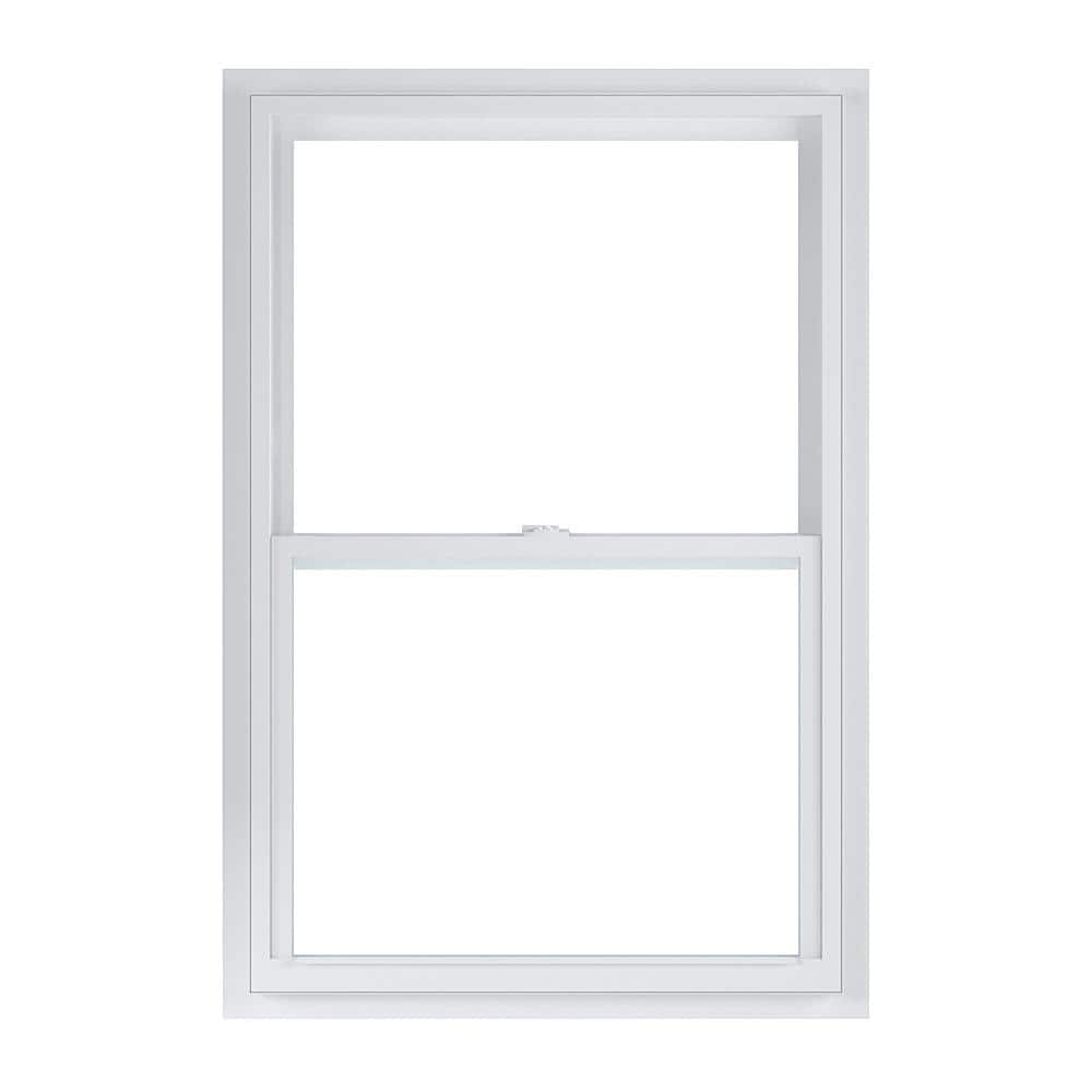 American Craftsman 28 in. x 54 in. 70 Series White Single Hung Low-E ...