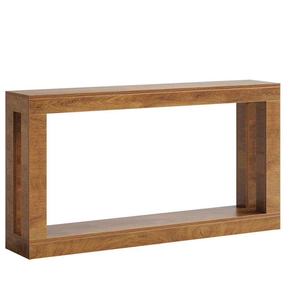 TRIBESIGNS WAY TO ORIGIN Benjamin 63 in. Brown Rectangle Wood Entryway ...