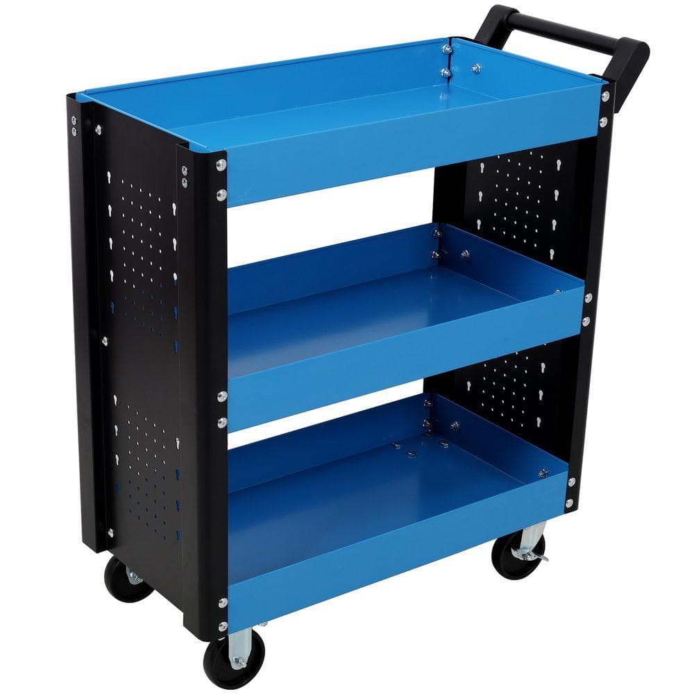 Otryad 3 Tier Rolling Tool Cart on Wheels, Heavy Duty Utility Tool Cart ...