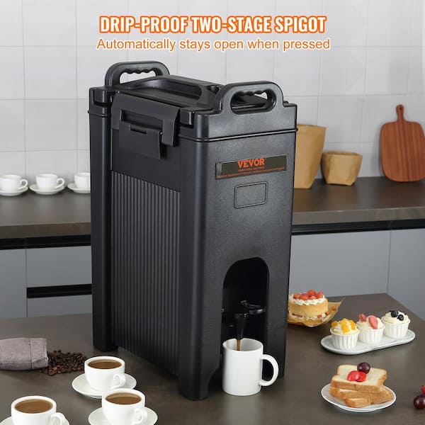 VEVOR Insulated Beverage Dispenser 5Gal. Hot and Cold Beverage Server ...