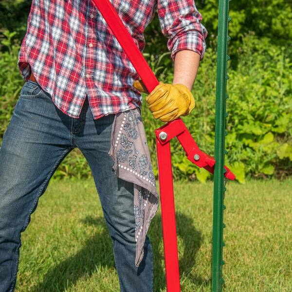 1/4 in. Mesh Hardware Cloth, 6 ft. T-Post, Post Driver, Clips, Puller ...