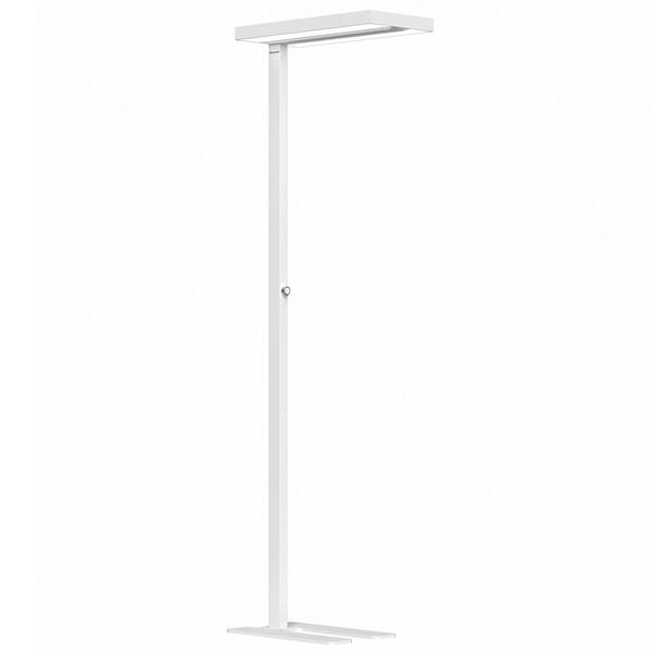 Honeywell 77.5 in. White 1-Light Modern Dimmable LED Standard Floor ...