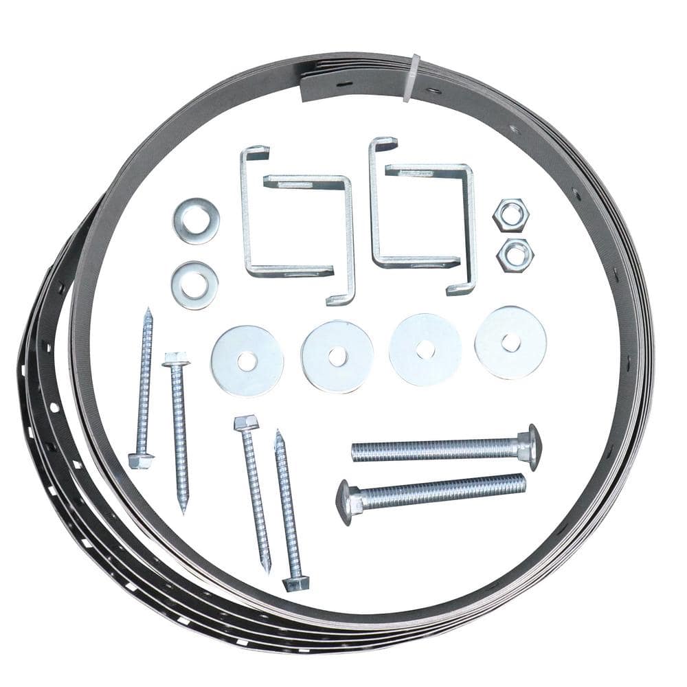 Everbilt 120 gal. Galvanized Steel Water Heater Restraining Strap ...