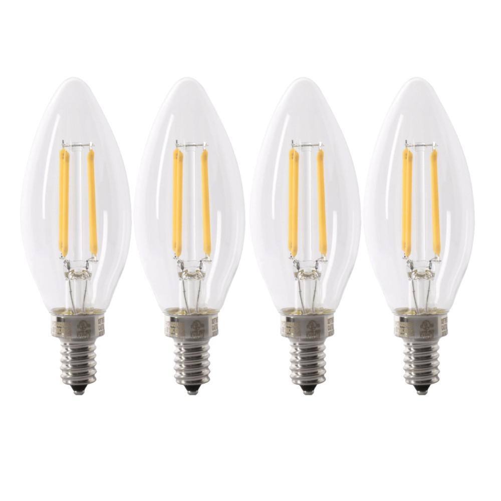 Feit Electric 40-Watt Equivalent B10 E12 Candelabra Dimmable Filament ...