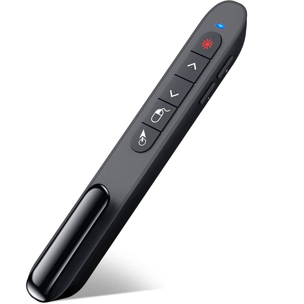 Lukyamzn Wireless Presenter Remote with Air Mouse Control, Rechargeable ...