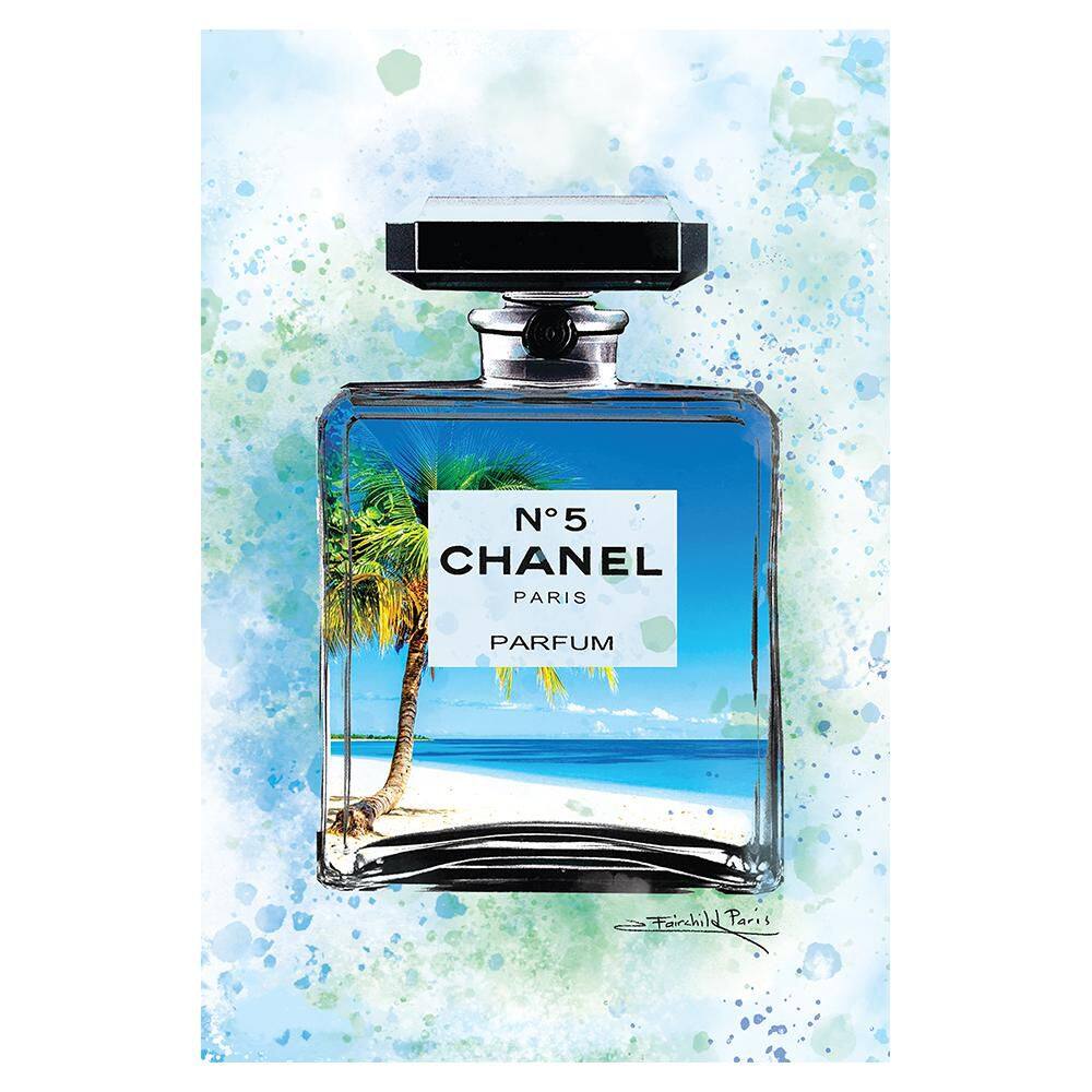 Fashion Glam Perfume Bottle Beach Scene by Fairchild Paris 1-Piece ...