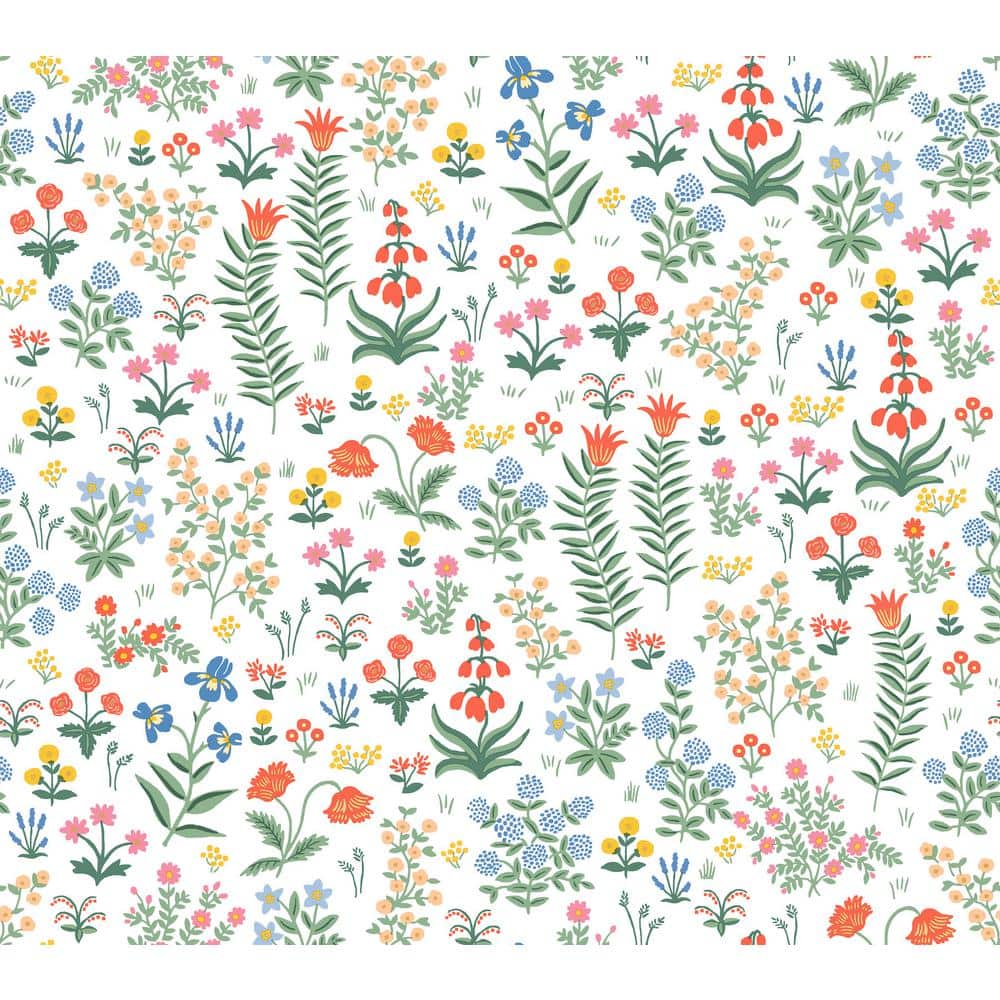RIFLE PAPER CO. Menagerie Garden Rose Multicolor Peel and Stick ...