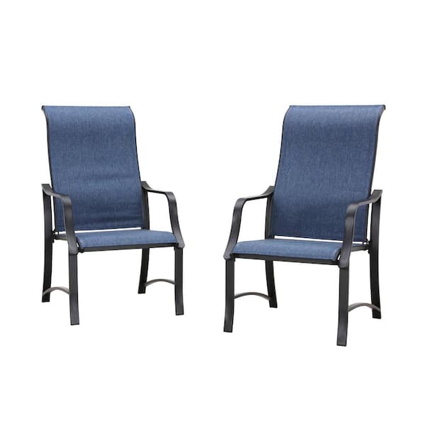 TOP HOME SPACE Blue Outdoor Dining Chair Set of 2 TP10619-B - The Home ...