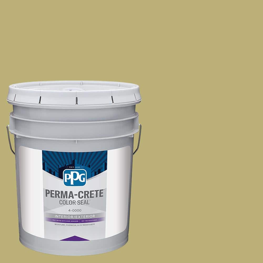 Perma-Crete Color Seal 5 gal. PPG1116-5 Gracious Glow Satin Interior ...