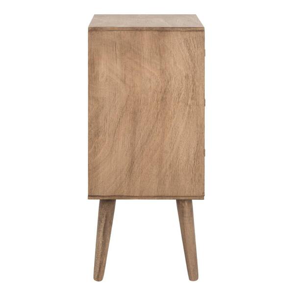 SAFAVIEH Pomona Brown 3 Drawer End Table CHS5700B