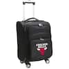 Denco NBA Chicago Bulls 21 in. Black Carry-On Spinner Softside Suitcase ...