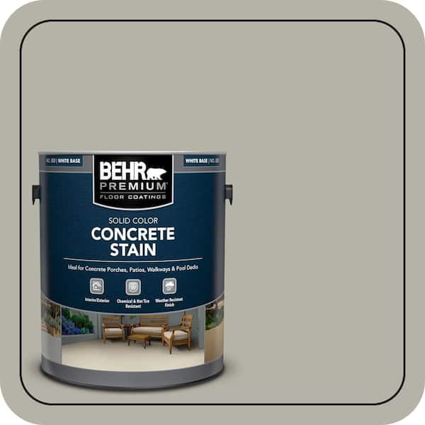 BEHR PREMIUM 1 gal. #PFC-63 Slate Gray Solid Color Flat Interior ...