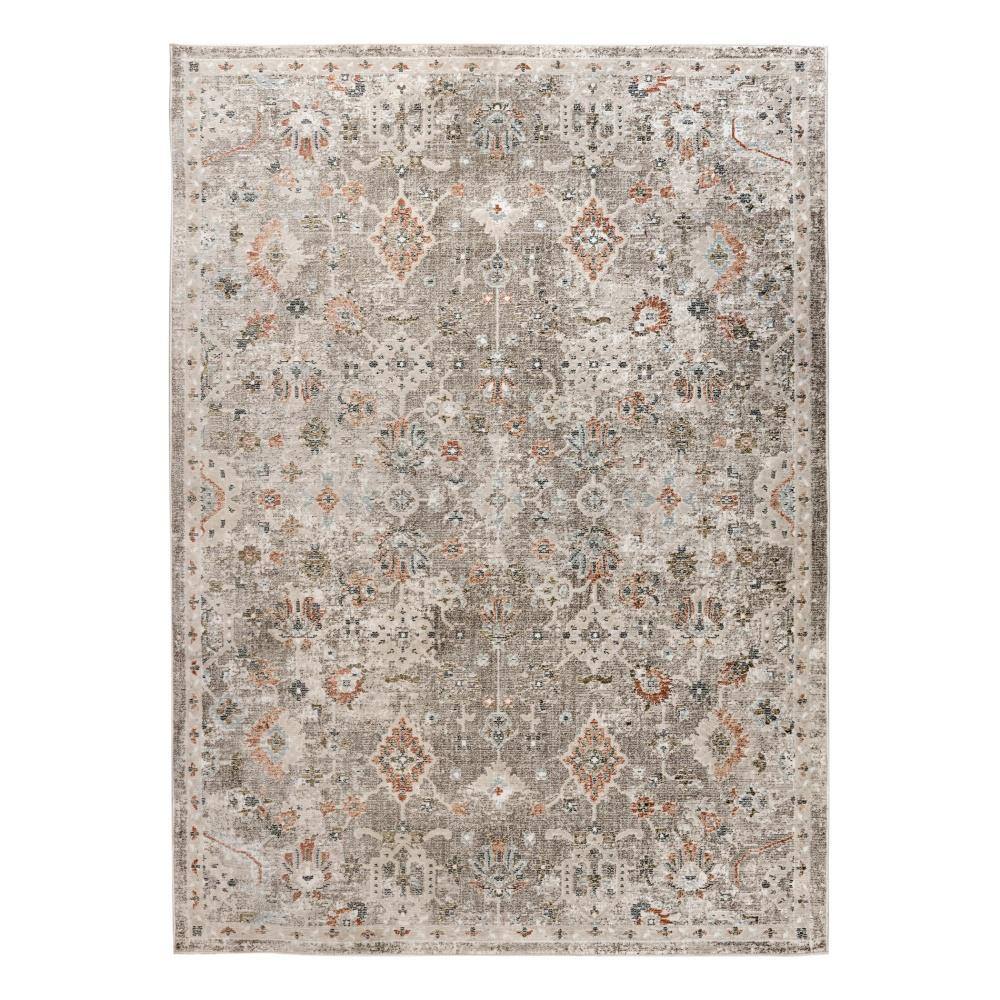 Amer Rugs Fairmont 5 x 8 Gray Bordered Pattern Area Rug for High ...