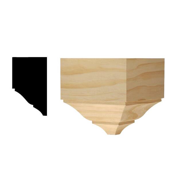 Woodgrain Millwork WM 49 9/16 in. x 9/16 in. x 3-5/8 in. Solid Pine ...