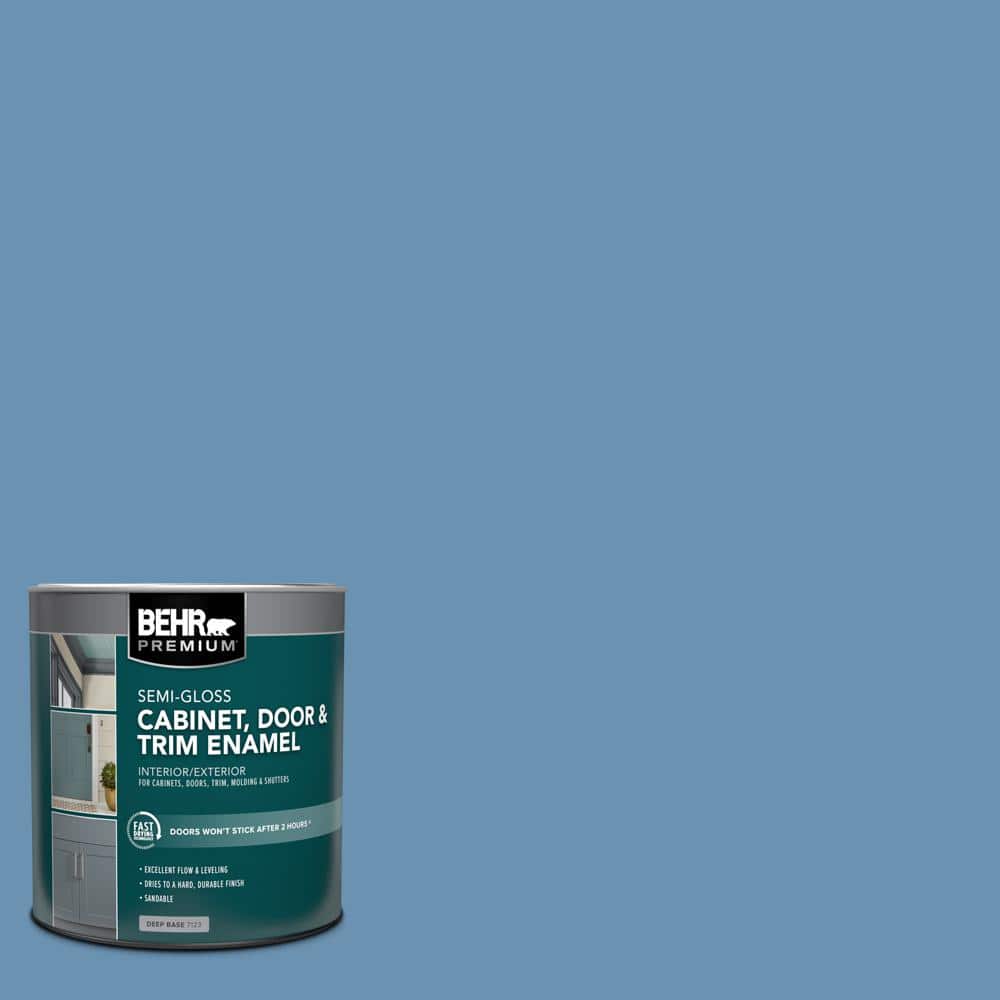 Reviews for BEHR PREMIUM 1 qt. #M510-4 Brittany Blue Semi-Gloss Enamel ...