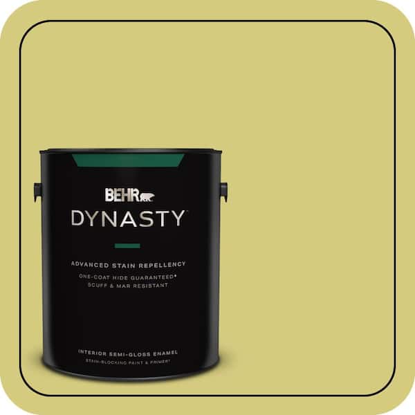 BEHR DYNASTY 1 gal. #P350-4 Spring Grass Semi-Gloss Enamel Interior ...