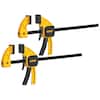 DEWALT 6 in. 100 lbs. Trigger Clamp Set (2 Piece) with 2.43 in Throat ...