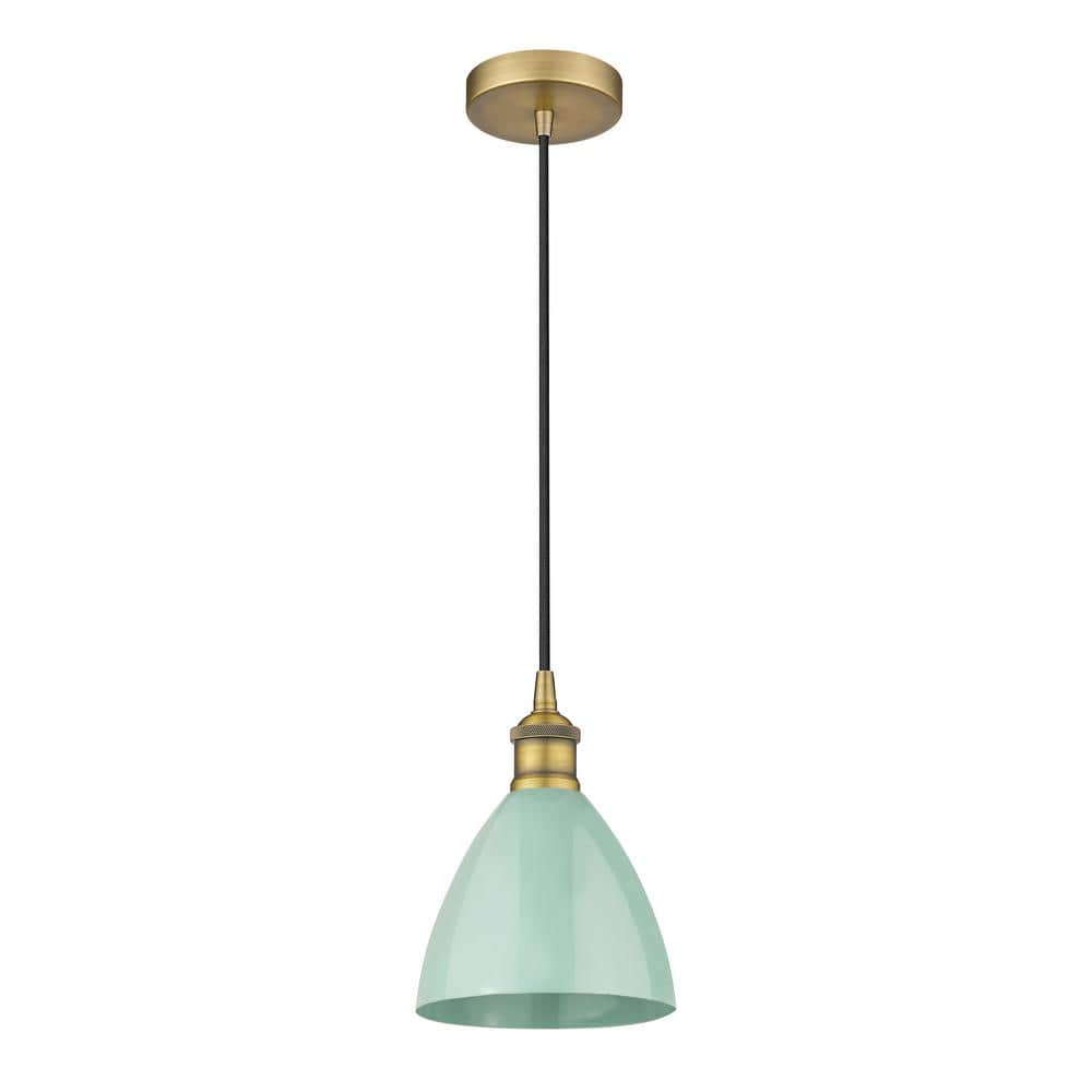 Innovations Plymouth Dome 100-Watt 1-Light Brushed Brass Standard Mini ...