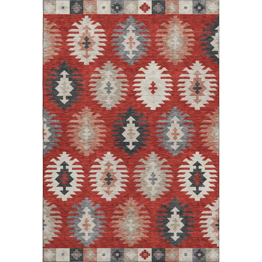 Addison Rugs Mayfield Premium Machine Washable Abstract AMF983 Red 9 ft ...