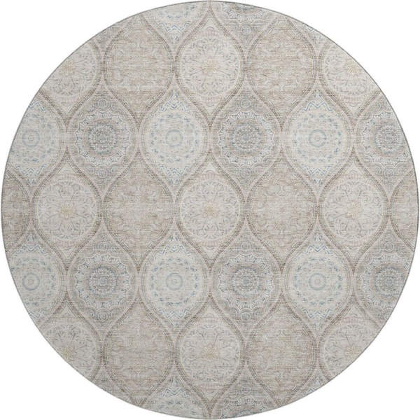 Addison Rugs Mayfield Premium Machine Washable Abstract AMF976 Taupe 8 ...