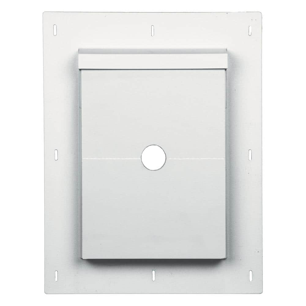 Builders Edge SturdiMount 6 in. x 8.5 in. Vinyl Trim White Split ...