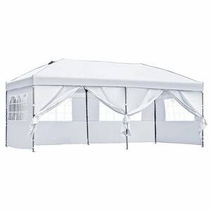 Zeus & Ruta 12 ft. x 20 ft. Pop Up Canopy Outdoor portable garage ...