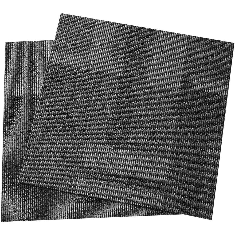 SKYSHALO Carpet Tiles Reusable Gray 24 in. x 24 in. Peel and Stick ...