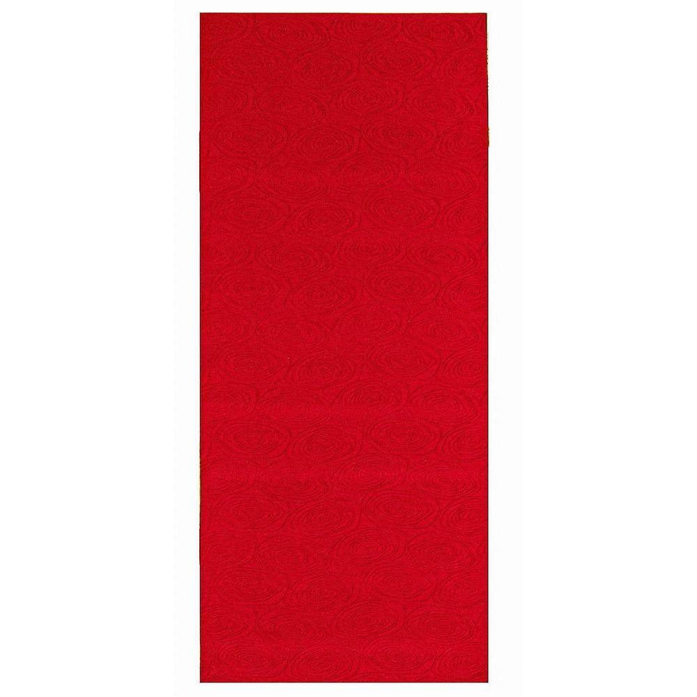 A E Leland Red 2 Ft X 10 Ft Runner Geometric Polyester Runner Rug a-e-leland-red-2-ft-x-10-ft-runner-geometric-polyester-runner-rug