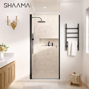 SHAAMA 23-24 in. W x 72 in. H Space Saving Pivot Semi-Frameless Swing ...
