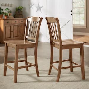Steve Silver Cayla 42 in. Dark Oak Counter Chair (Set of 2) CY700CCK ...