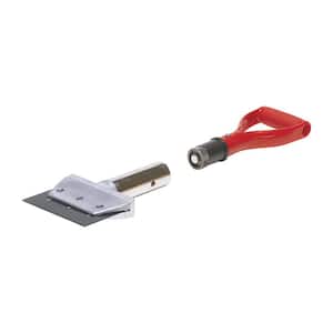 QEP 7 in. Wide Floor Scraper and Stripper with 48 in. Handle and Foot ...
