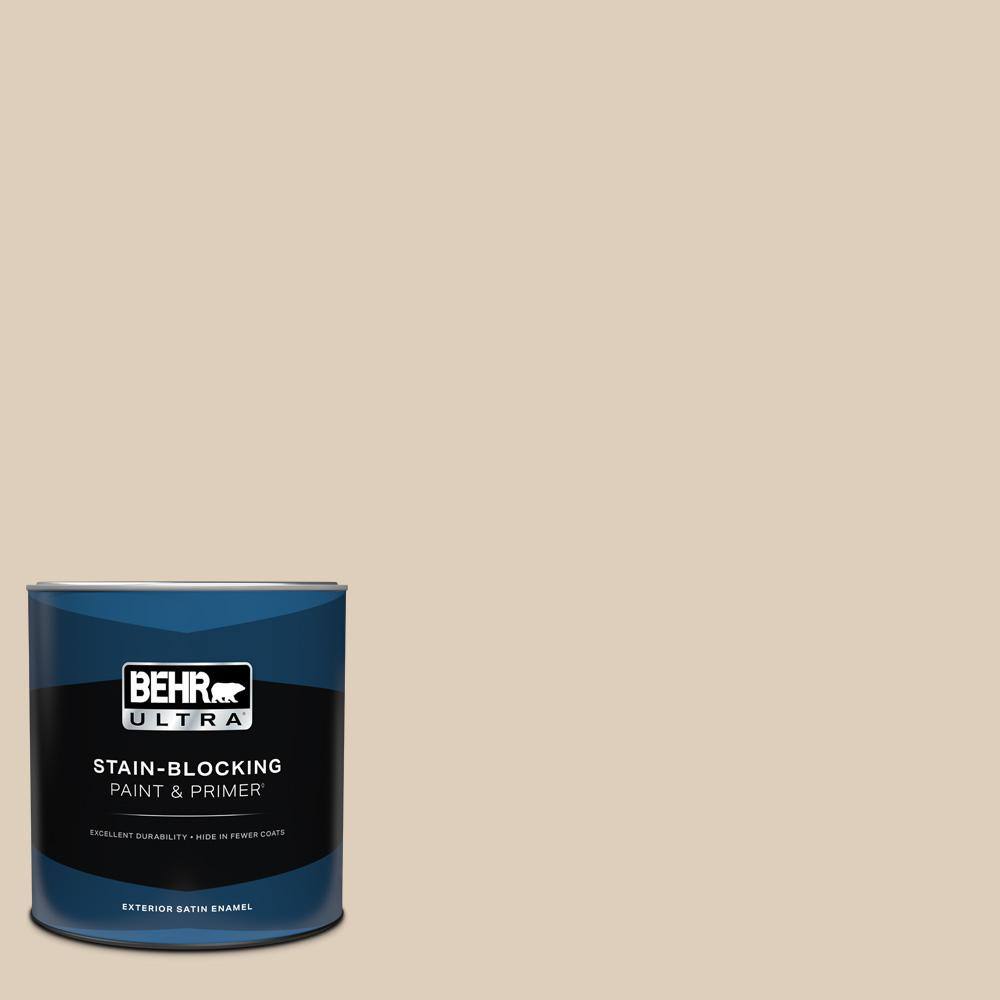 BEHR ULTRA 1 qt. #MQ3-11 Dainty Lace Satin Enamel Exterior Paint ...