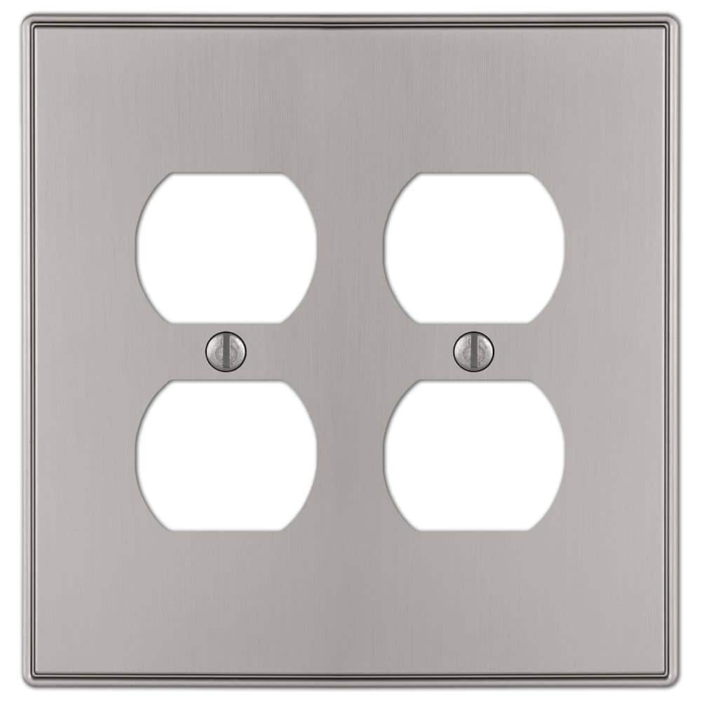 Brushed Nickel Outlet Covers