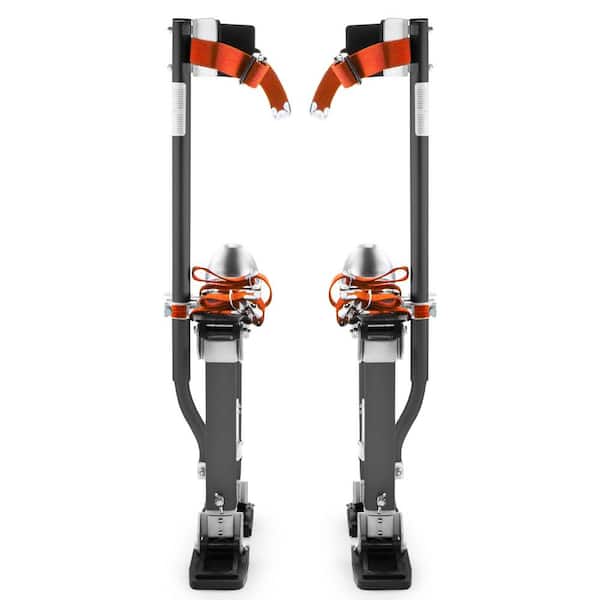 GYPTOOL Magnesium 18 in. to 30 in. Adjustable Height Gray Drywall Stilts STILT 1830 GRY. The Home Depot