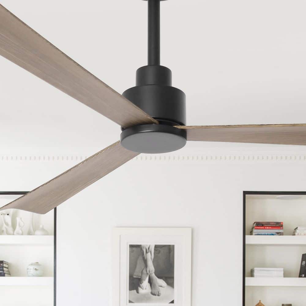 Reviews for matrix decor 52 in. Indoor Modern Matte Black Ceiling Fan ...