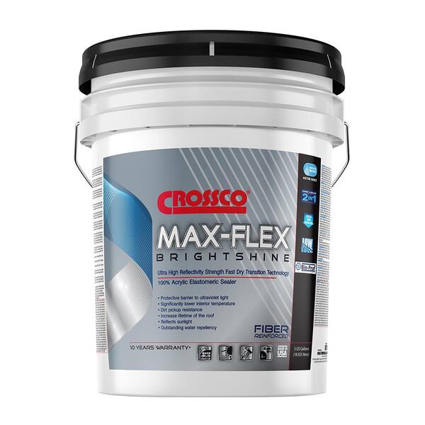 Crossco Max Flex 5500 Fiber Roof Coating Sealer 5-GAL RS106-02 - The ...