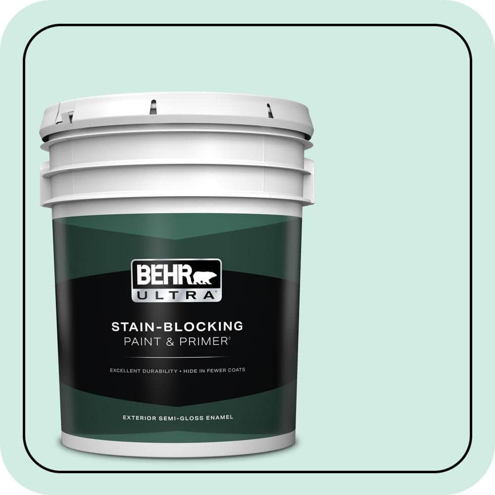 BEHR ULTRA 5 gal. Home Decorators Collection #HDC-MD-19 Soft Mint Semi ...
