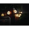 Hampton Bay Outdoor/Indoor 11 ft. Plug-In Mini Bulb LED Natural Fiber ...