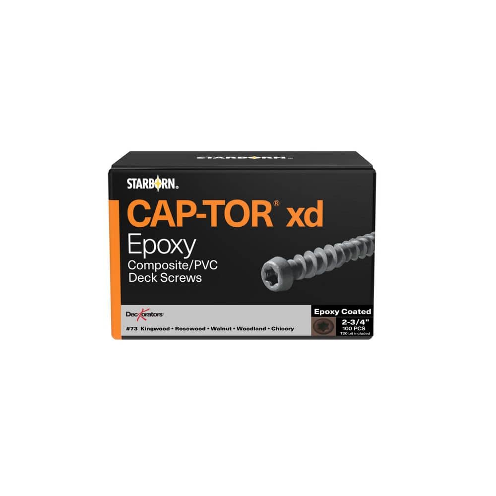 Deckorators #10 x 2-3/4 in. Star Trim Head Epoxy Coated Steel Composite ...