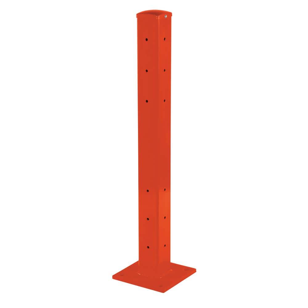Vestil Orange Guardrail Rigid Tube Post Bolt-On Style GR-F3R-DI-TP42-OR ...