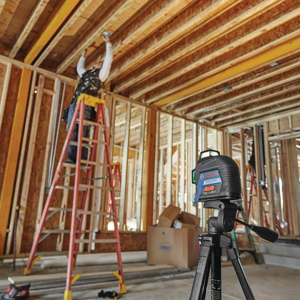 Buy 200 ft. Green 360-Degree Laser Level Self Leveling with Visimax ...