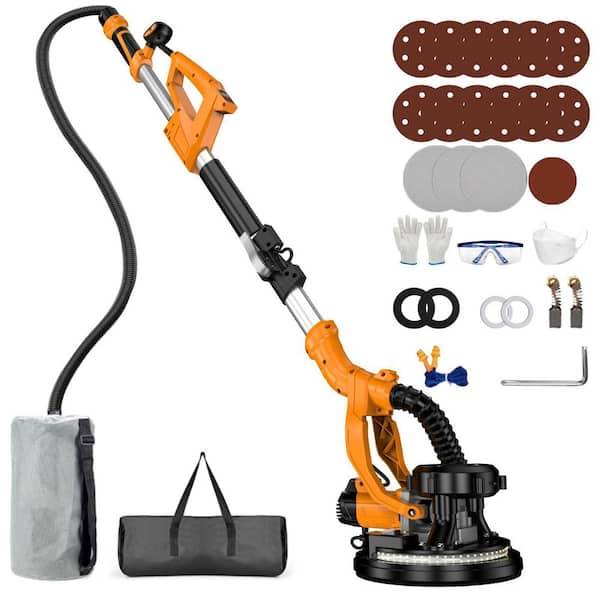 Drywall Sander with Vacuum Dust Collector, LED Light, 9-Speed ...