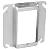 Southwire 4 in. W Steel Metallic 1-Gang Single-Device Square Cover, 3/4 ...