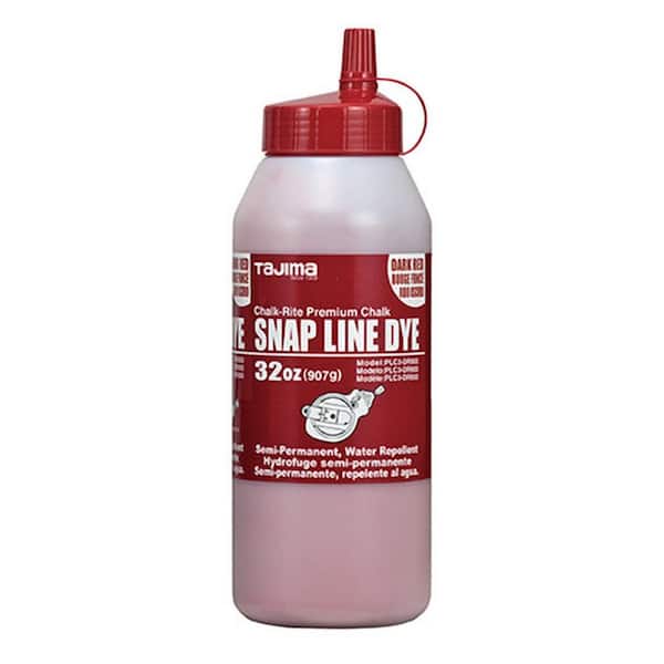 Tajima Chalk-Rite 32 oz. Dark Red Snap Line Dye-PLC3-DR900 - The Home Depot