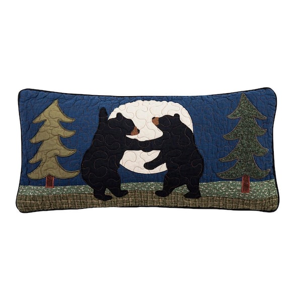 DONNA SHARP Bear Dance Graphic Polyester 11 in. x 22 in. Rectangular ...