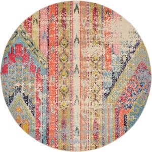 StyleWell Sedona Desert Navy/Multi-Color 4 ft. x 6 ft. Global Area Rug ...