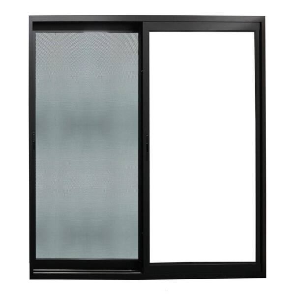 TEZA DOORS Teza 155 Series 96 in. x 96 in. Matte Black Universal Hand ...