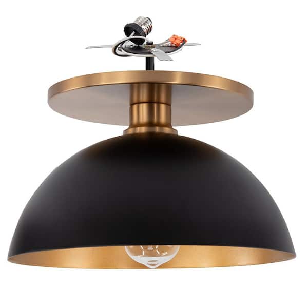 Worth Home Products WHP 6 in. Satin Brass Recessed Light Semi-Flush Can ...